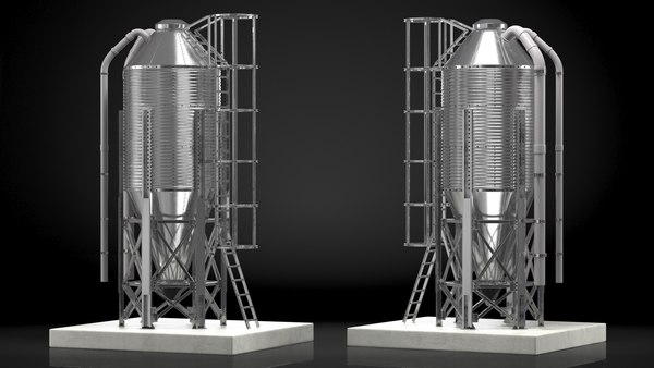 3D Metal Feed Storage Bin - TurboSquid 1807903