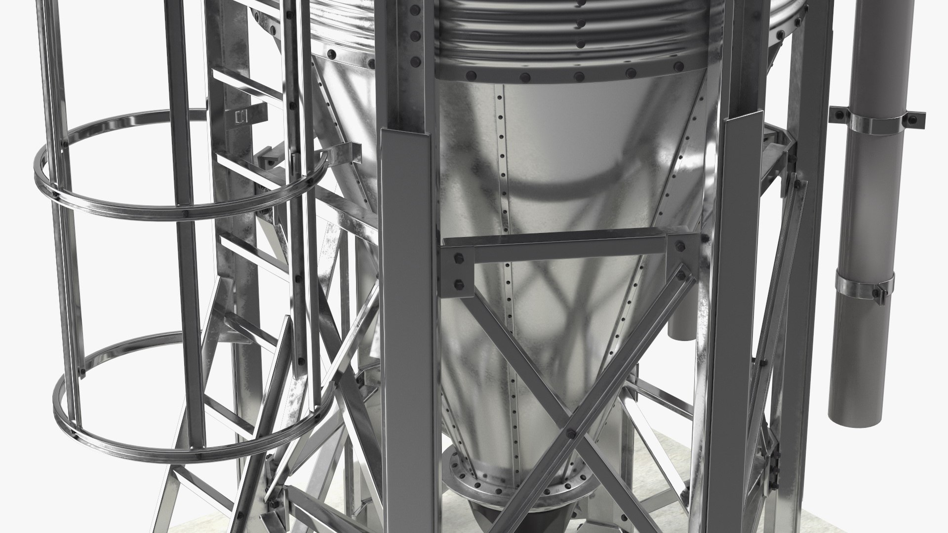 3D Metal Feed Storage Bin - TurboSquid 1807903