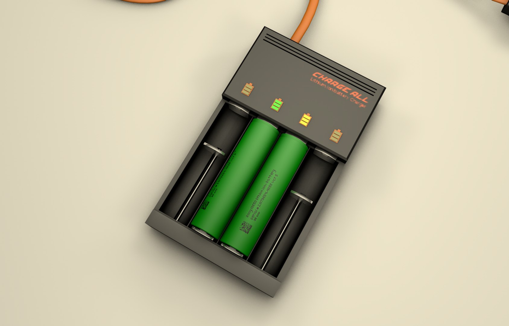 3d Model 18650 Battery Charger