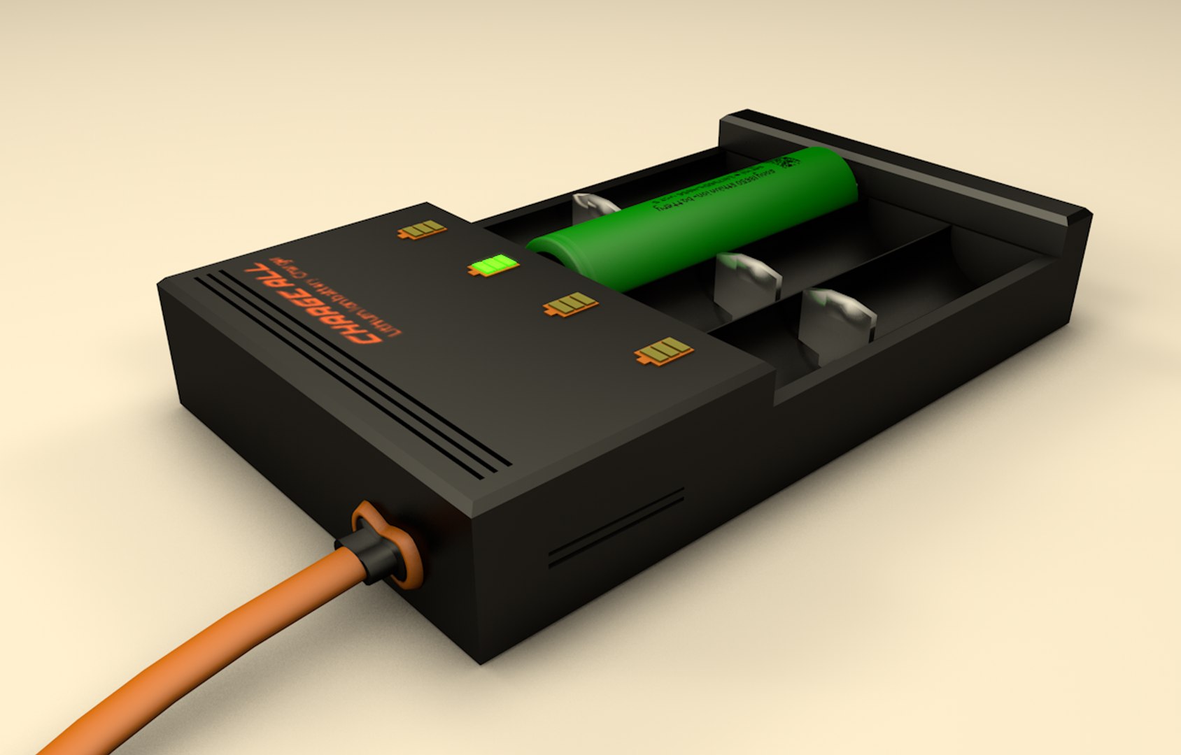 3d Model 18650 Battery Charger