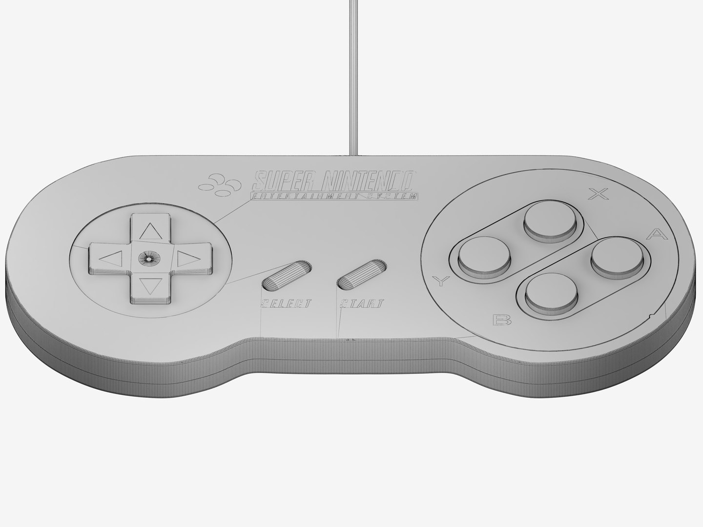 3D Model Super Nintendo Controller - TurboSquid 1588449