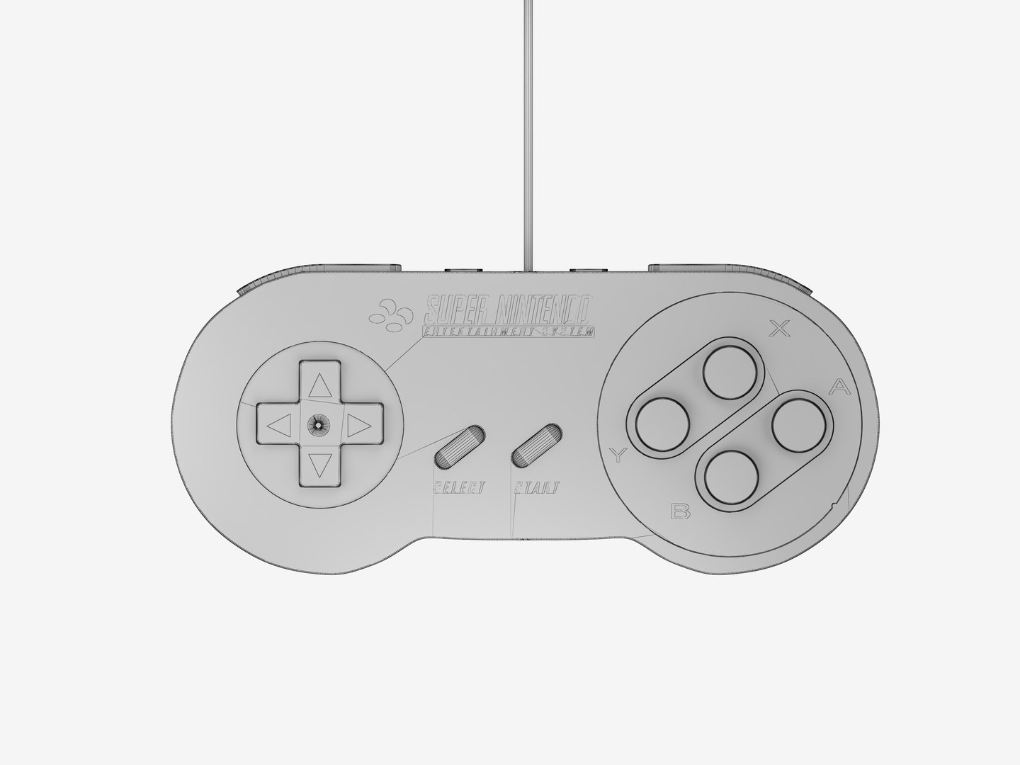3D Model Super Nintendo Controller - TurboSquid 1588449