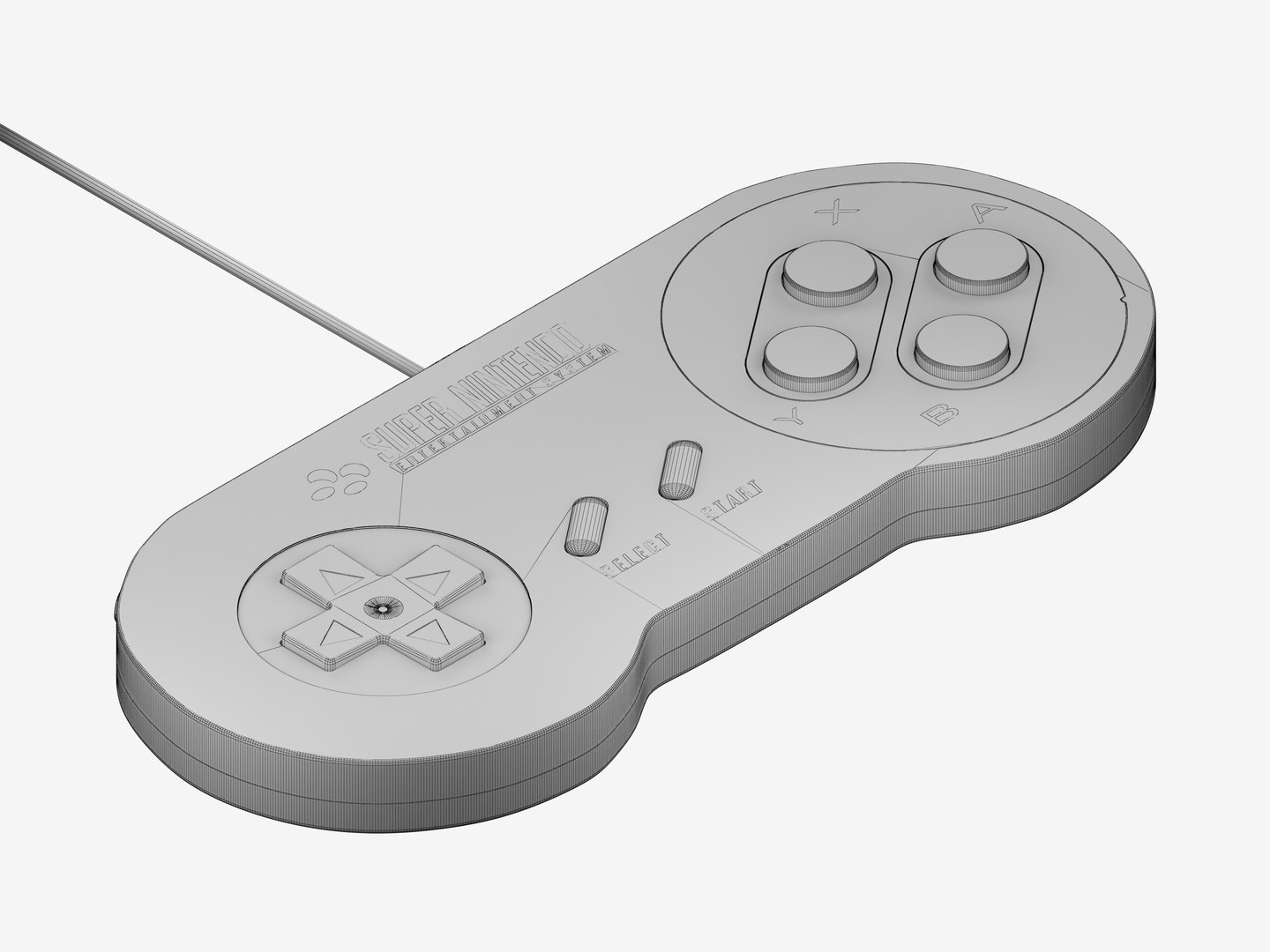 3D Model Super Nintendo Controller - TurboSquid 1588449