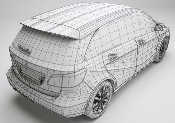 Mercedes-benz b-class 3D model - TurboSquid 1500652
