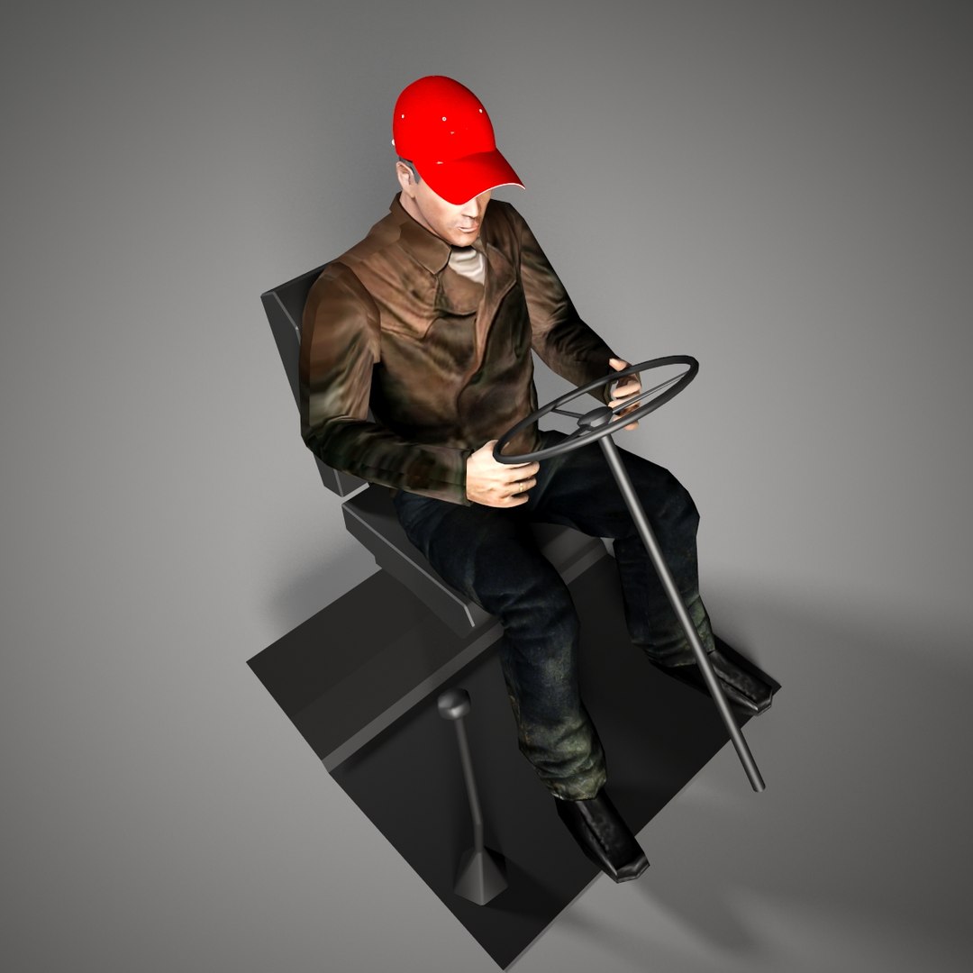 3D Driver Man Worker - TurboSquid 1159373