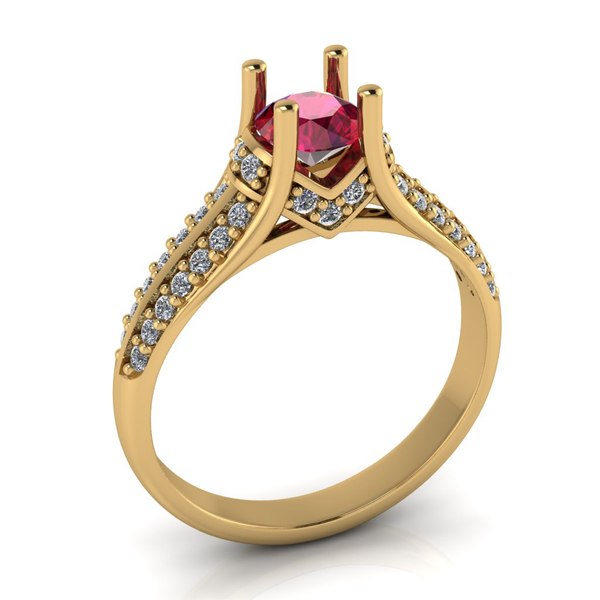 3d gold ring model