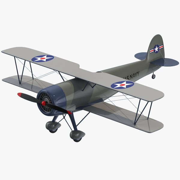 British Royal Navy Biplane 3D model - TurboSquid 1829337