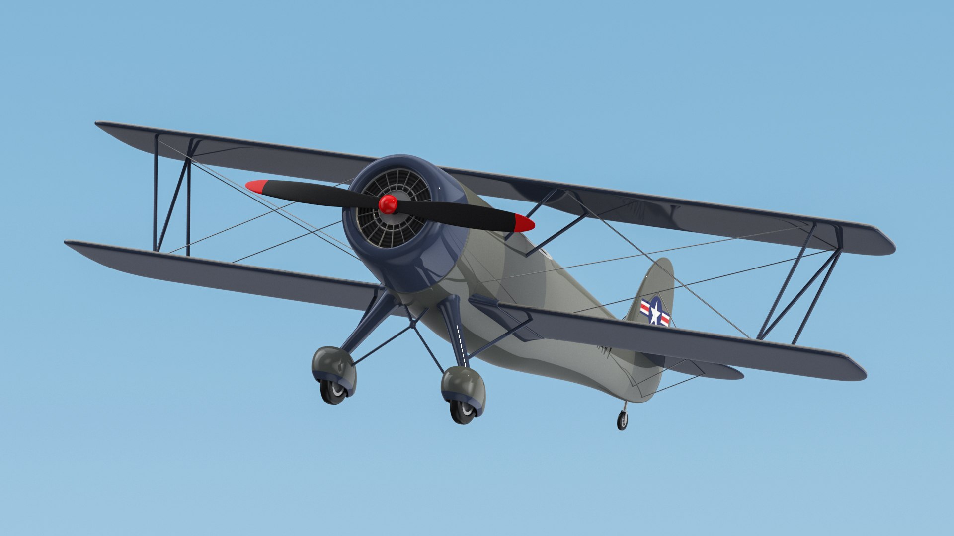 US Navy Biplane Model - TurboSquid 1829340