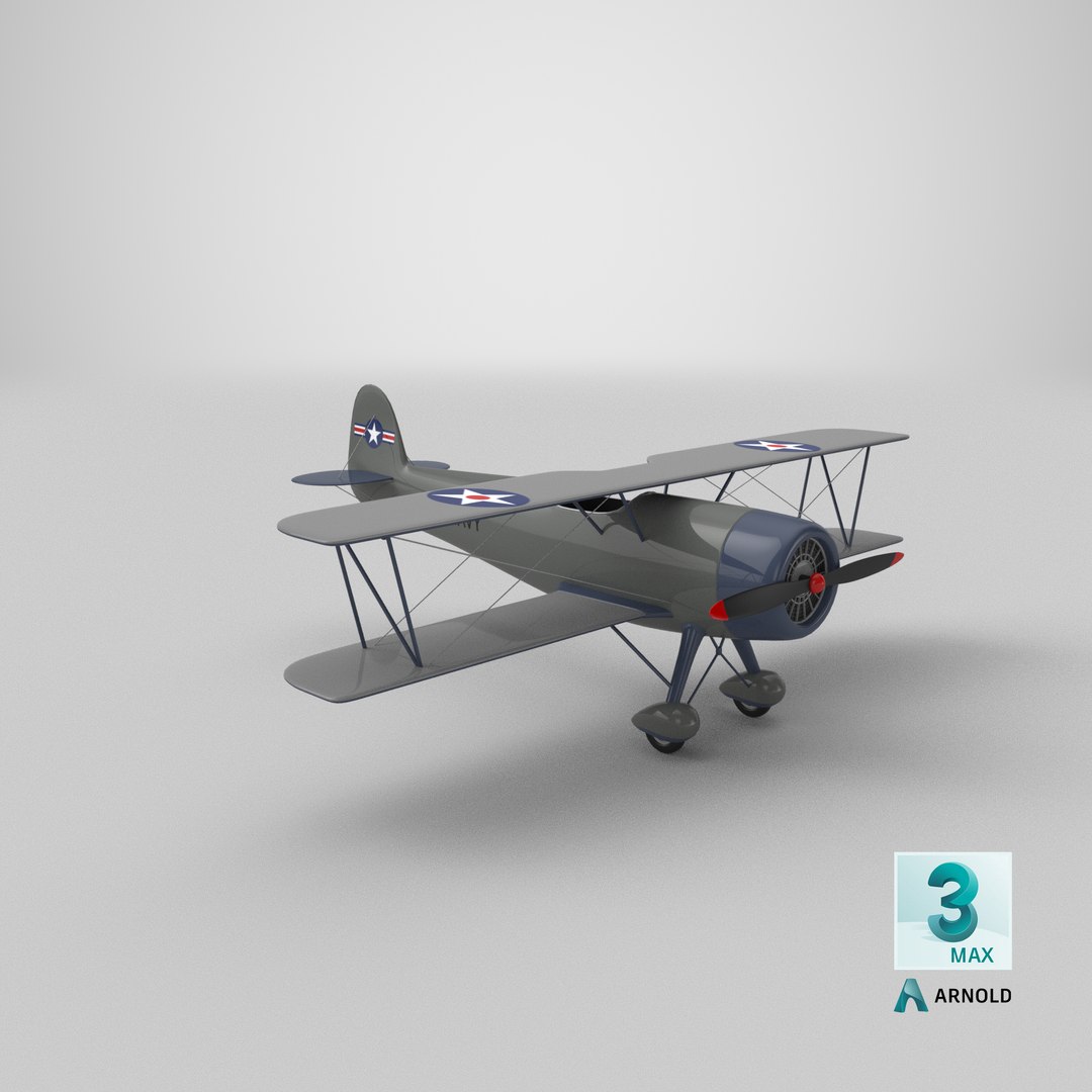 US Navy Biplane Model - TurboSquid 1829340