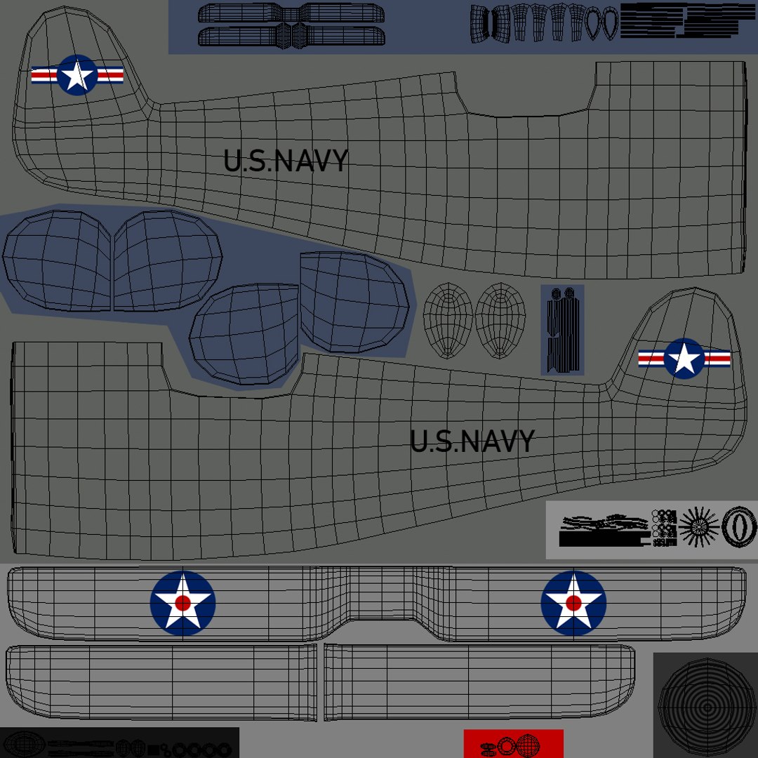 US Navy Biplane Model - TurboSquid 1829340