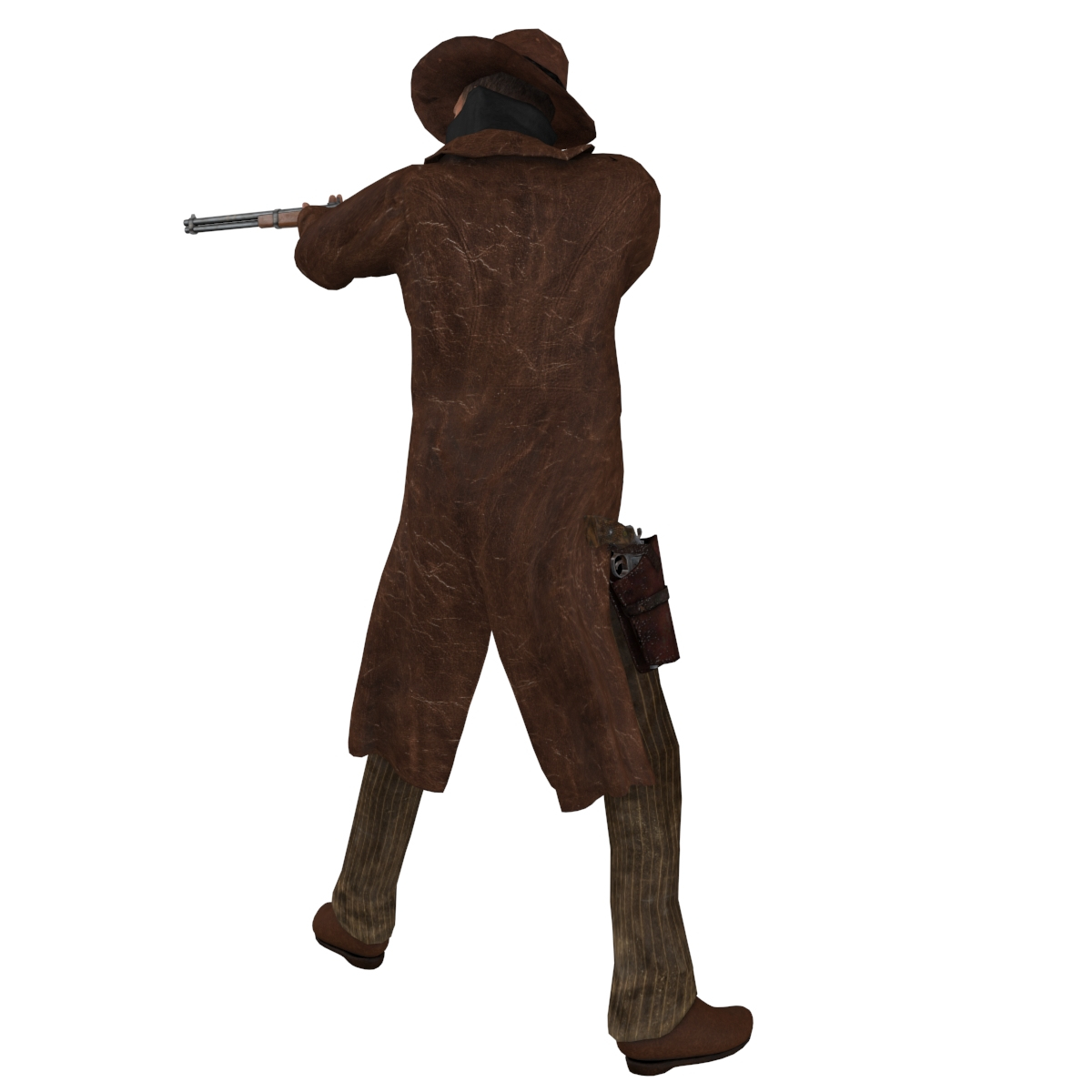 pack rigged cowboy 3d model