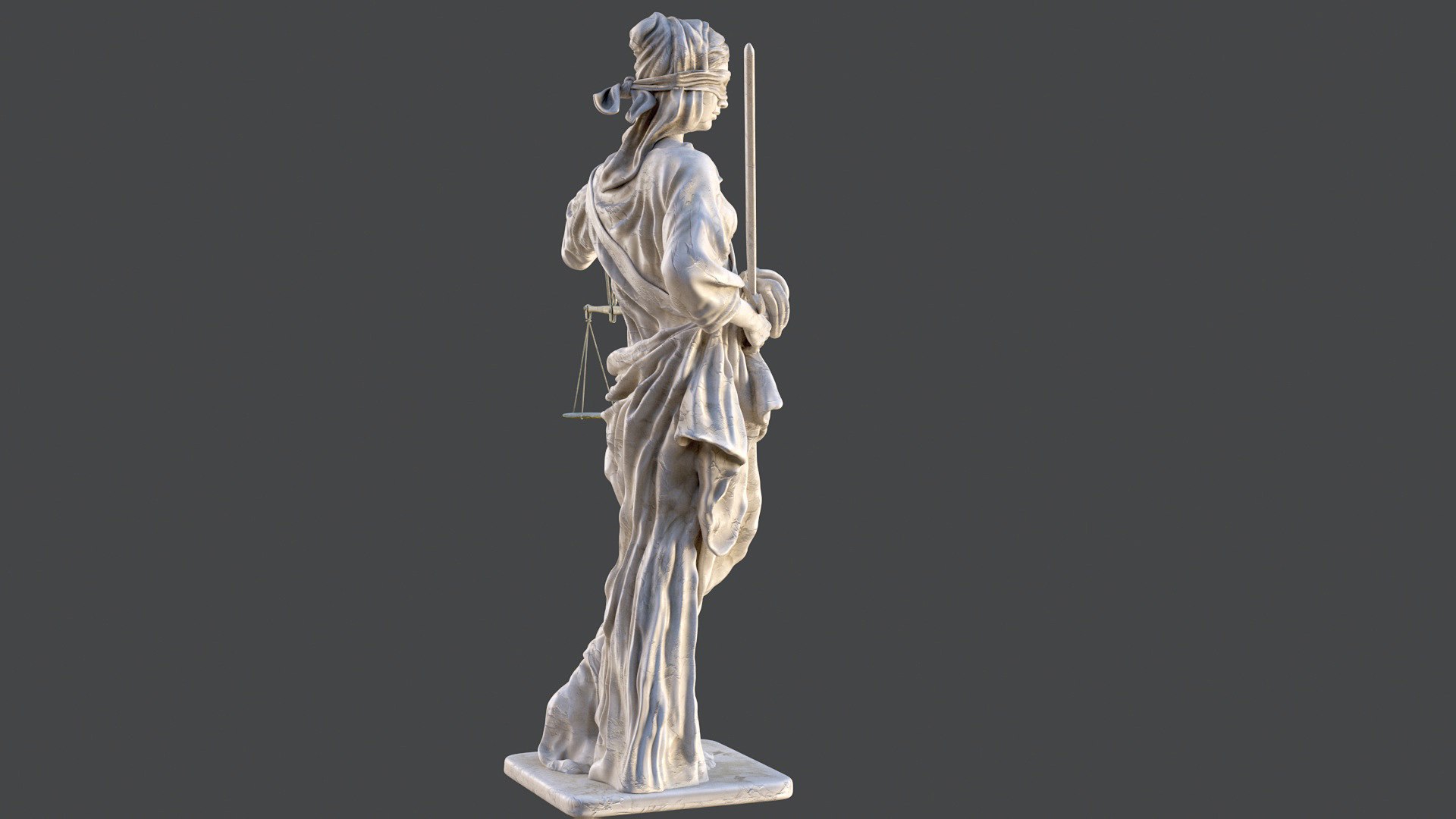 Justice Lady Statue 3D - TurboSquid 1493582