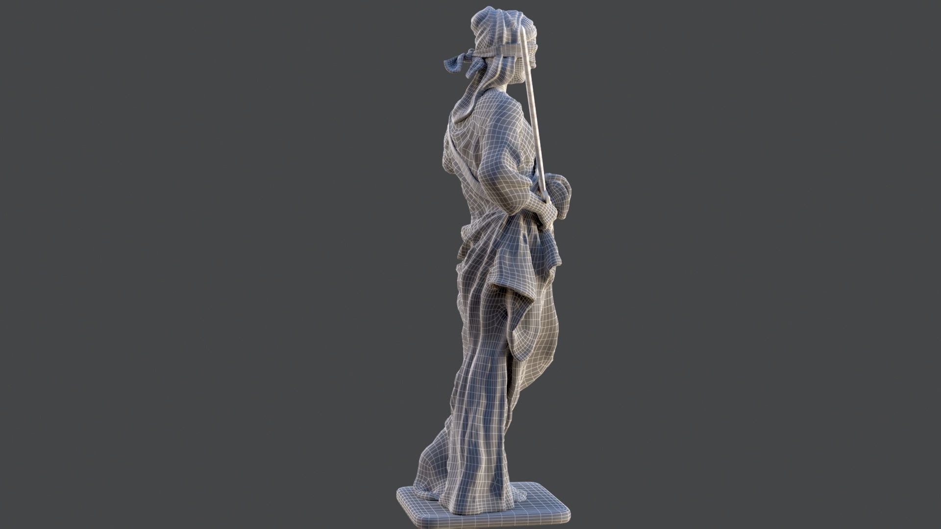 Justice Lady Statue 3D - TurboSquid 1493582