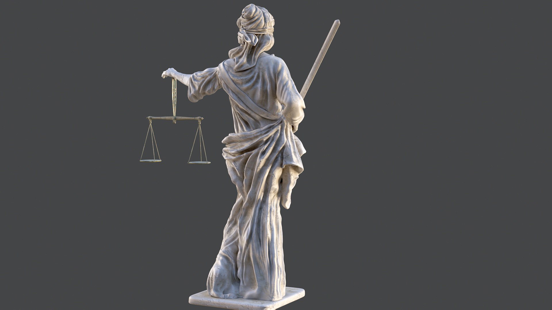 Justice Lady Statue 3D - TurboSquid 1493582