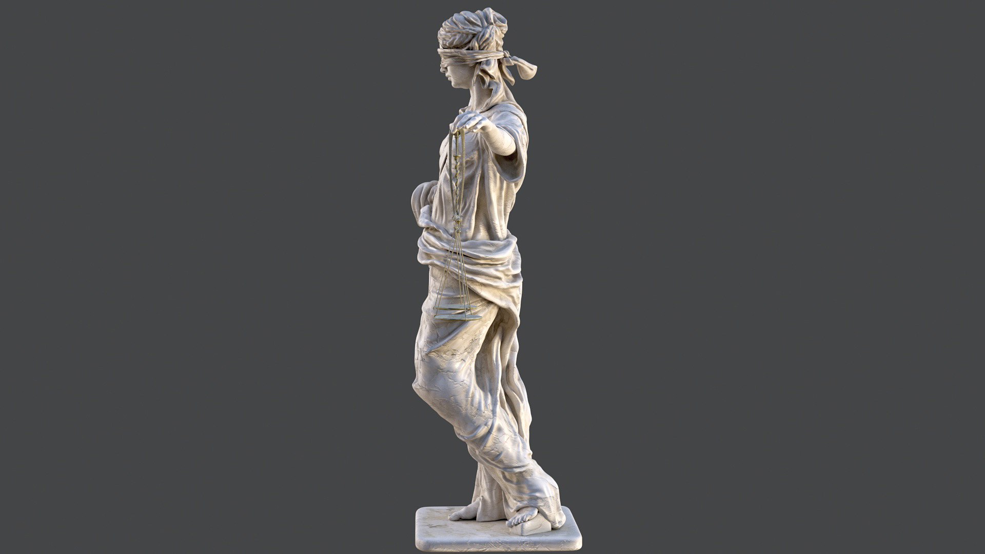 Justice Lady Statue 3D - TurboSquid 1493582