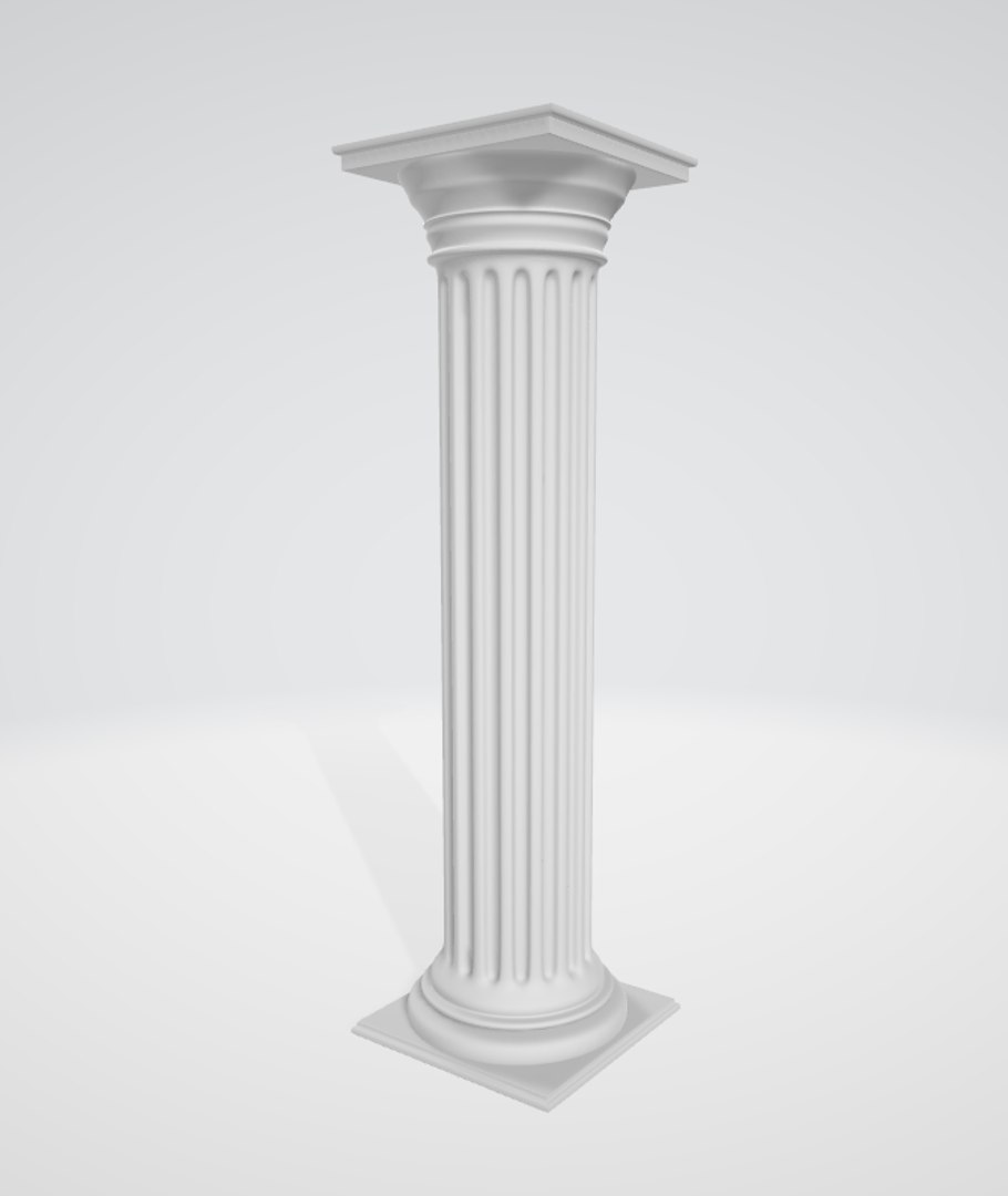 3D Model Greek Column Temple - TurboSquid 1435497