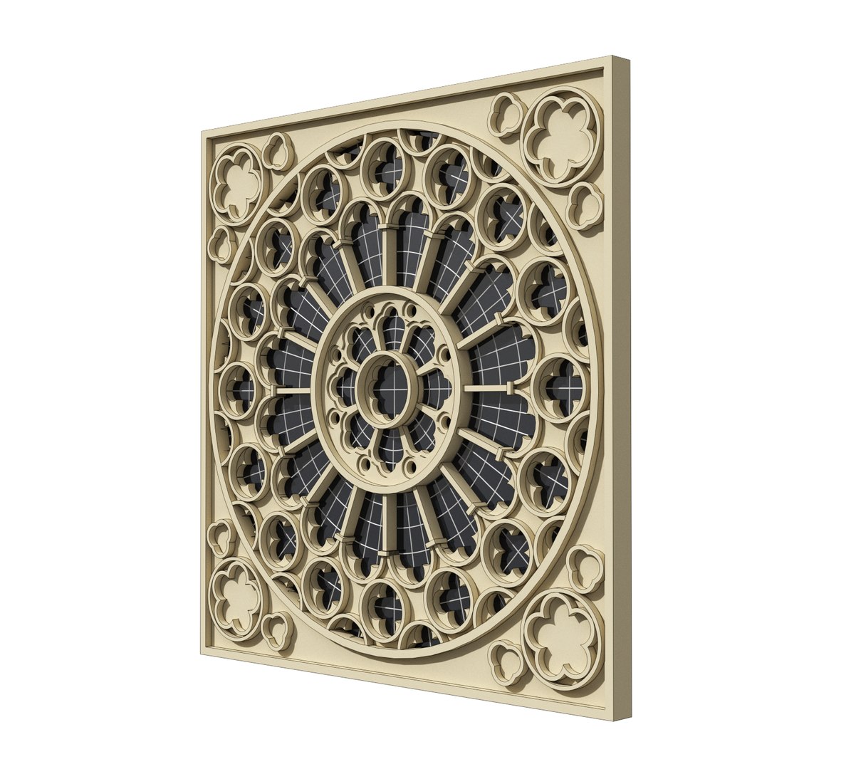 3D Rose Window From Westminster Abbey - TurboSquid 1759913