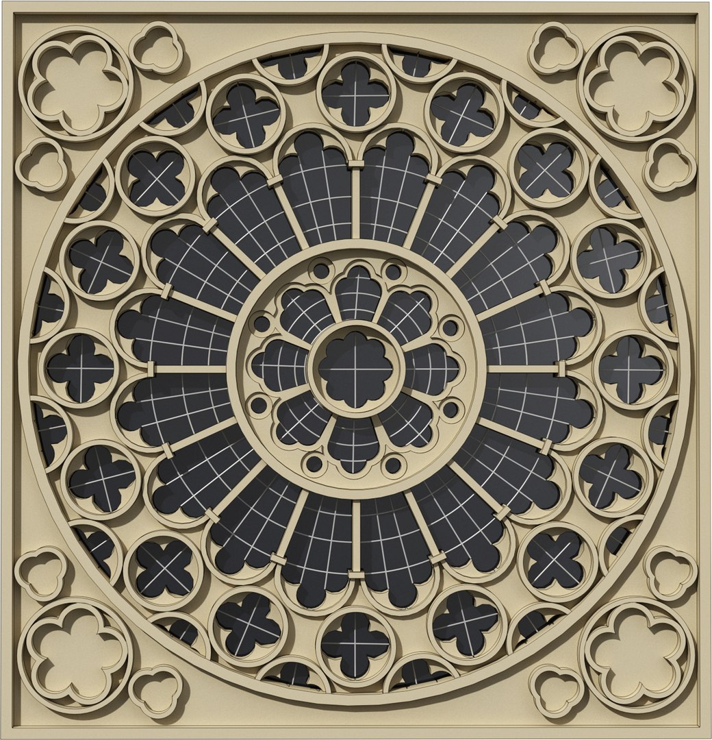 3D Rose Window From Westminster Abbey - TurboSquid 1759913