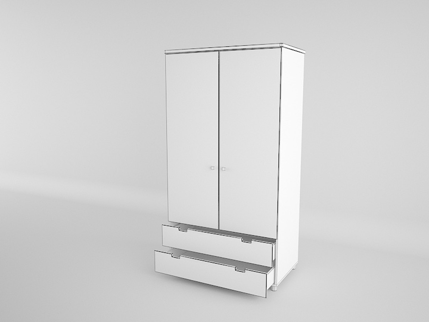 Wardrobe Bedroom Leta 3d Model