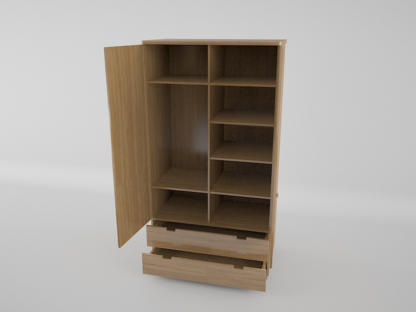 Wardrobe Bedroom Leta 3d Model