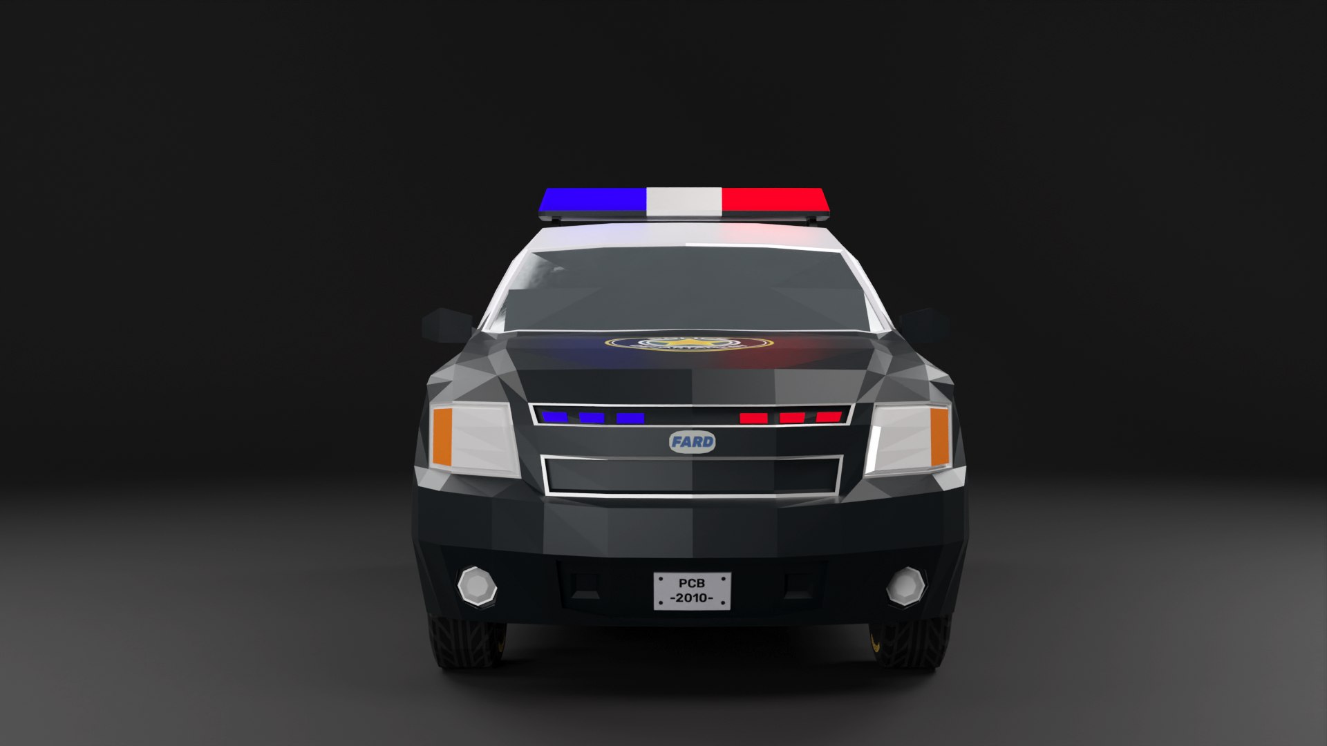 3D Police 4x4 Vehicle Low-poly 3D Model - TurboSquid 2083416