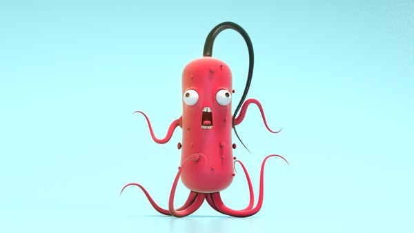 3D model Cartoon Virus Character - TurboSquid 1865433