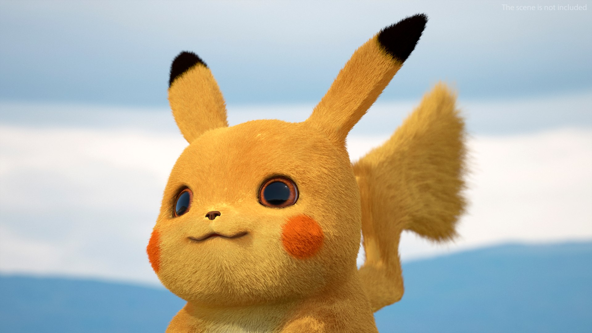 3D Cartoon Pikachu Character Fur Model - TurboSquid 2084381