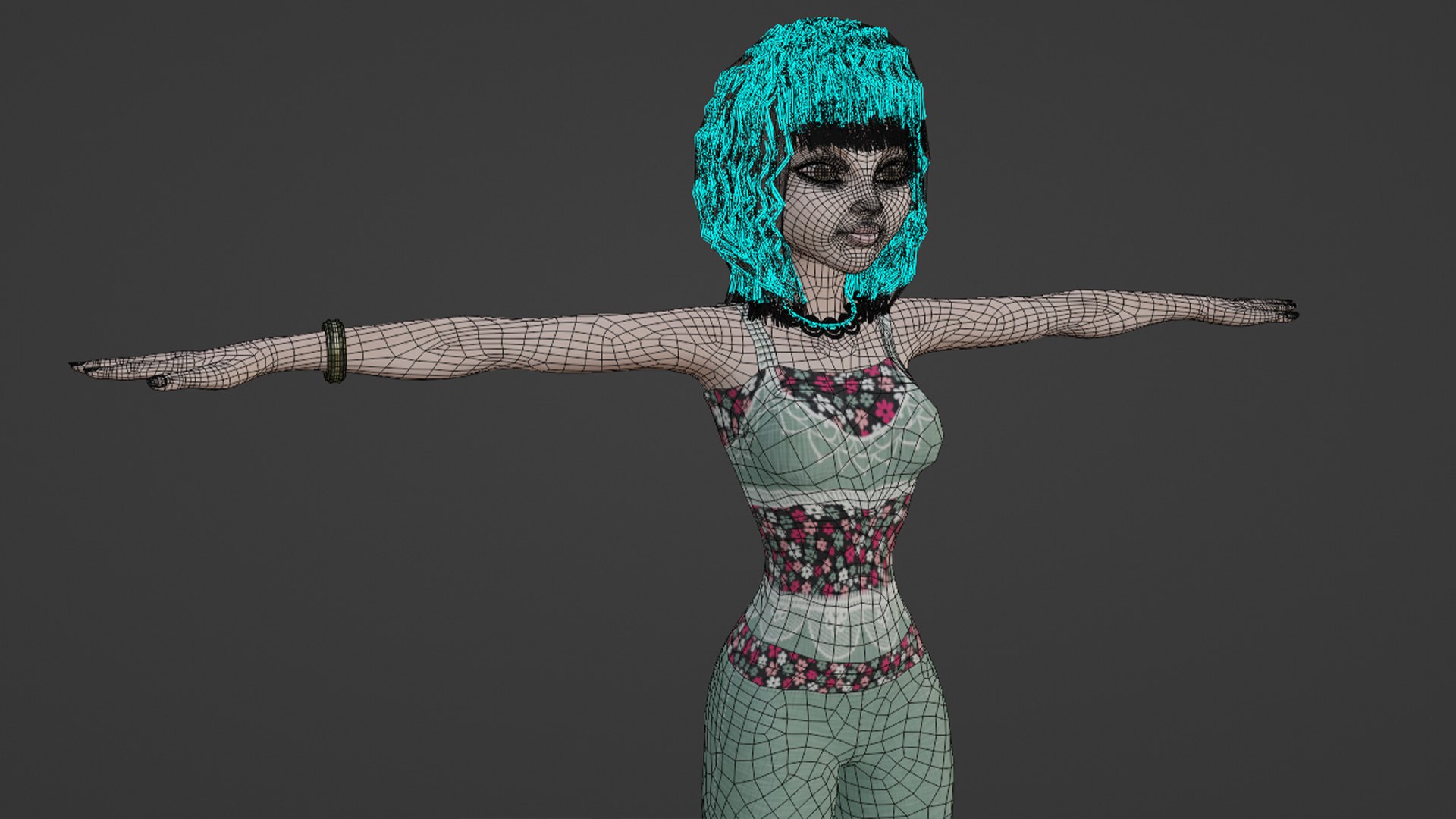 3D Cartoon 3D Rigged Cute Girl Character Model Model - TurboSquid 2281070