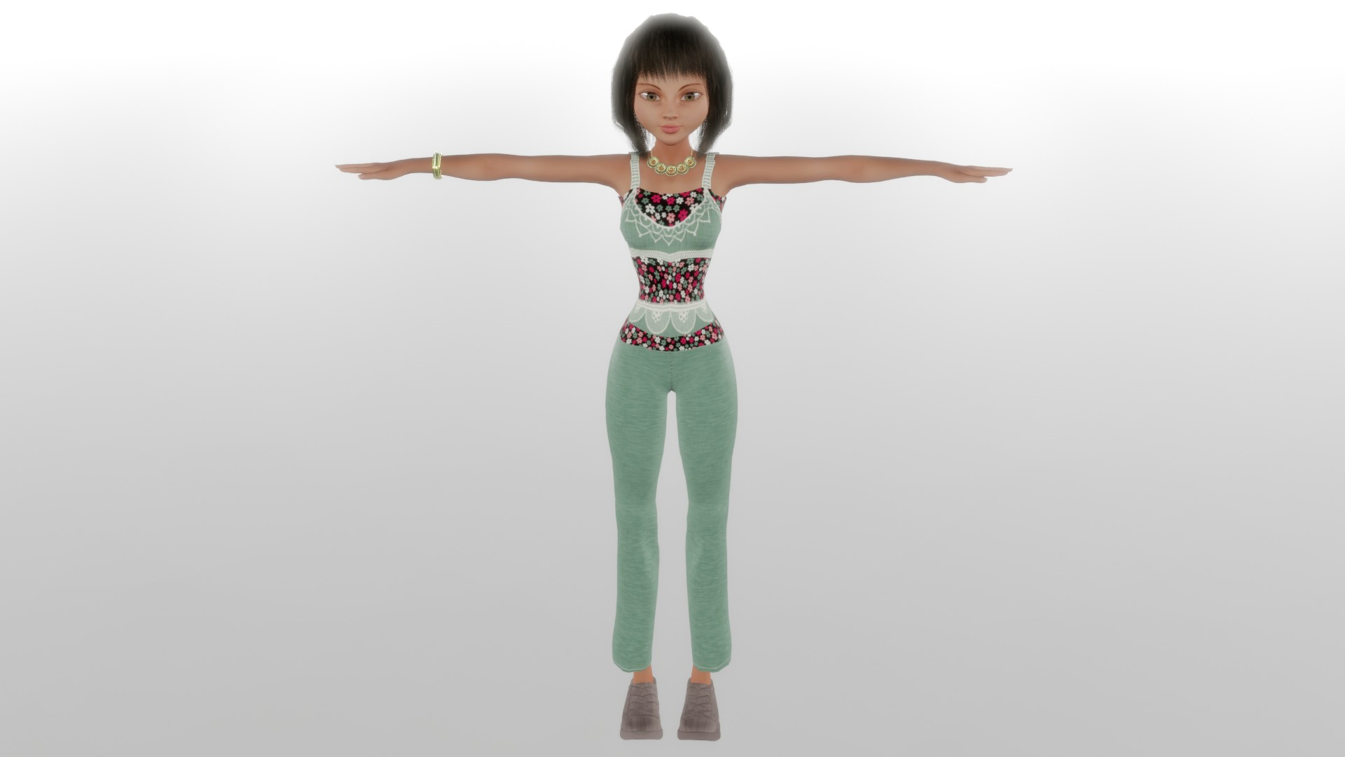 3D Cartoon 3D Rigged Cute Girl Character Model Model - TurboSquid 2281070