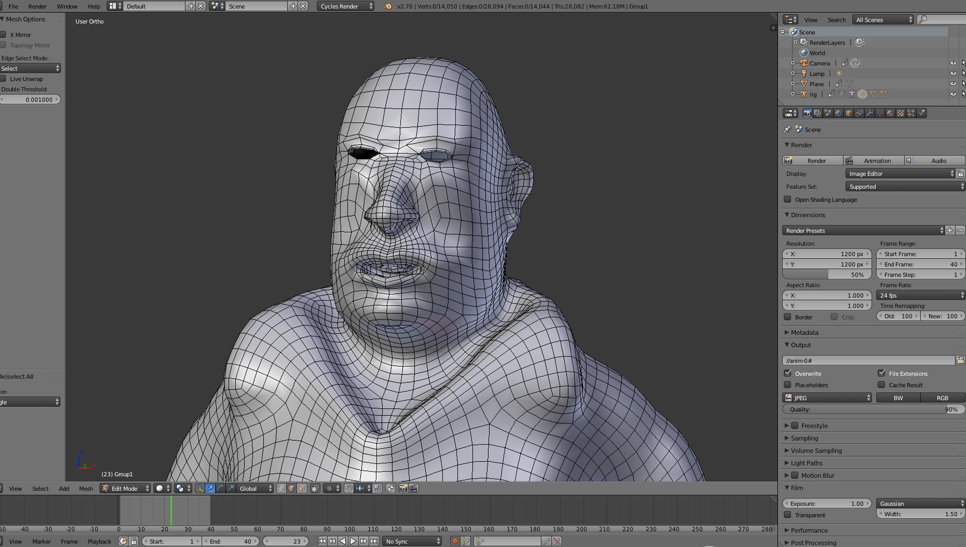 3d Man Animation Model