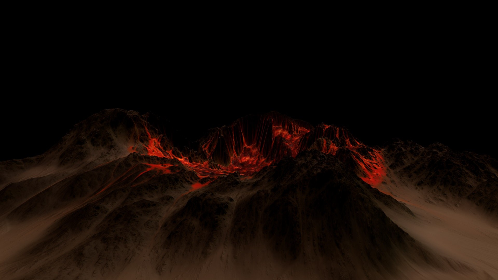 3d Volcano