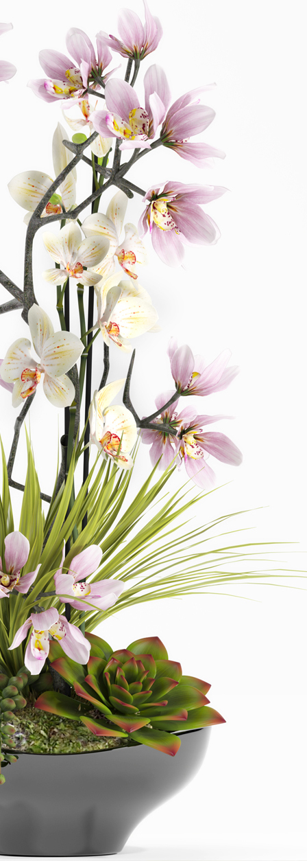 3d model flower set 21