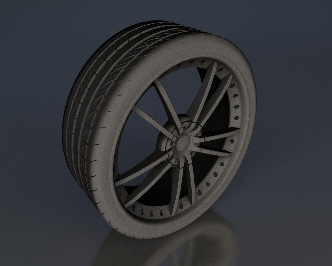 3dsmax Generic Wheel Tire
