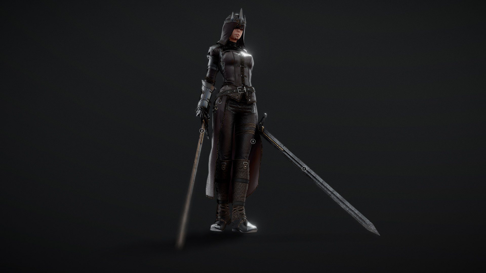Knight Lady 3D - TurboSquid 1825541