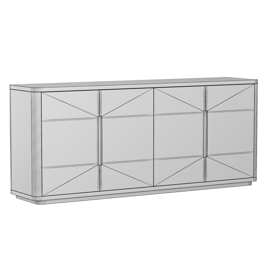 3D BRETON PANEL 4-DOOR SIDEBOARD - TurboSquid 1971284