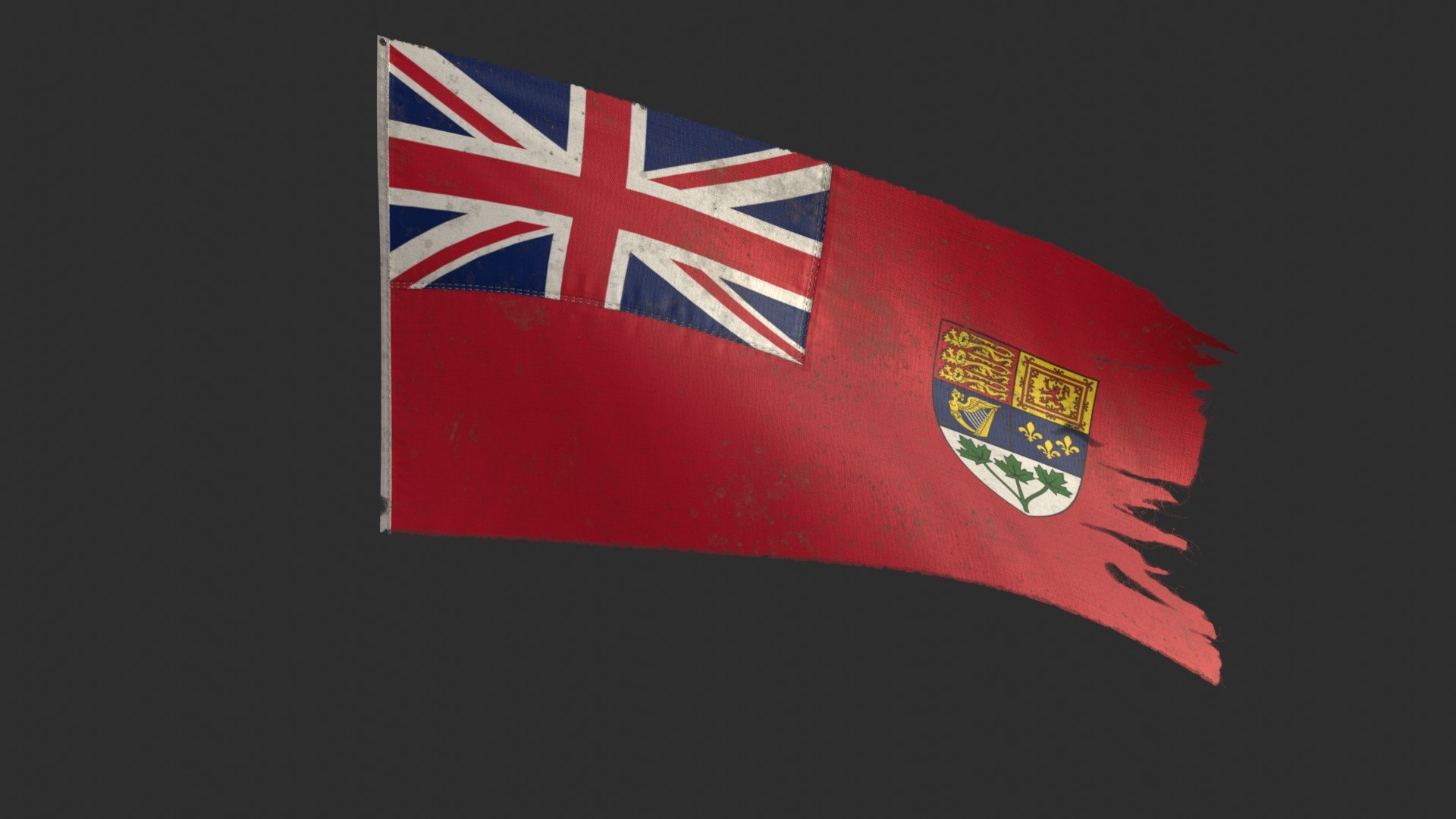 Canadian Flag Old Canada 3D - TurboSquid 1486407