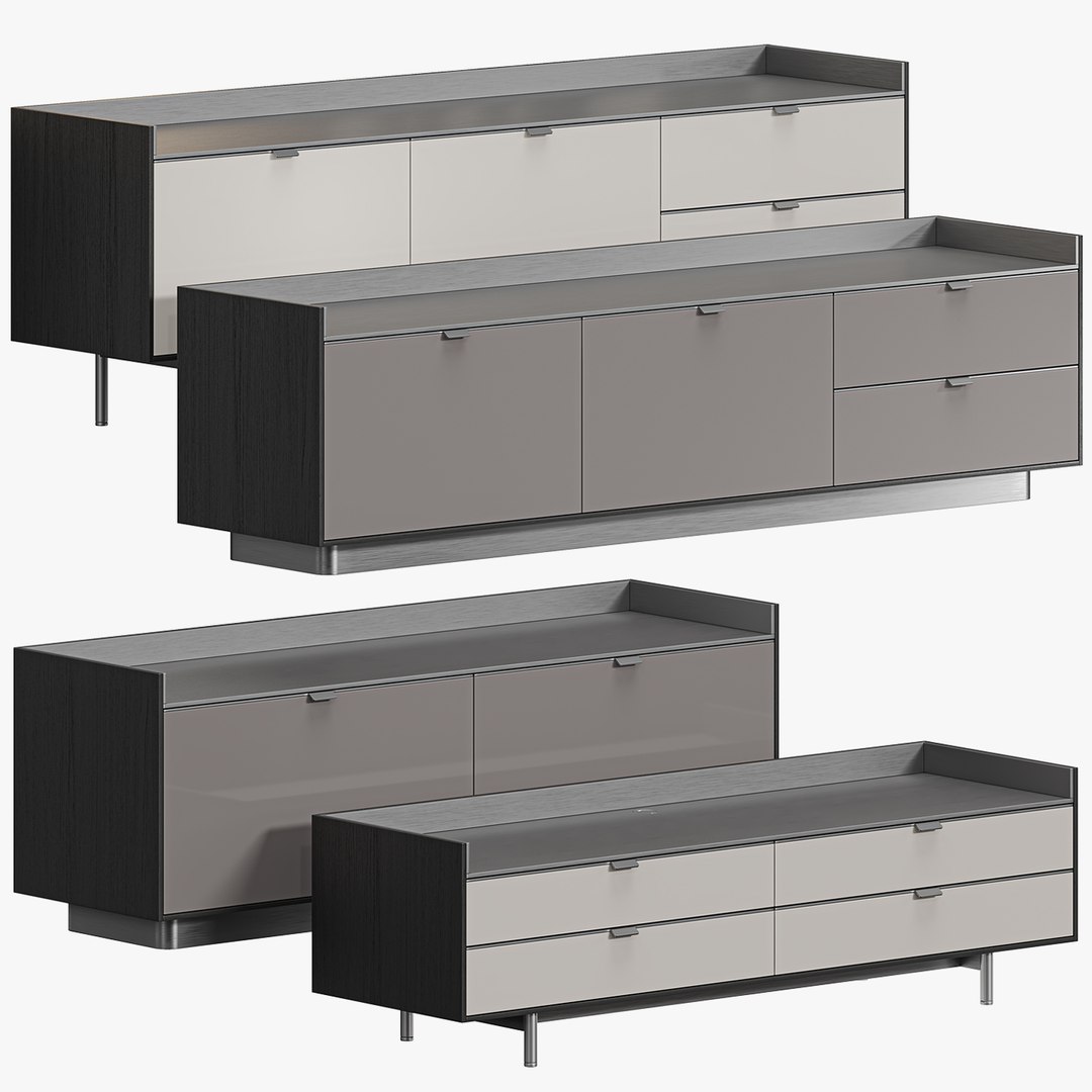 3D Model DARREN SIDEBOARD By MINOTTI - TurboSquid 2007940