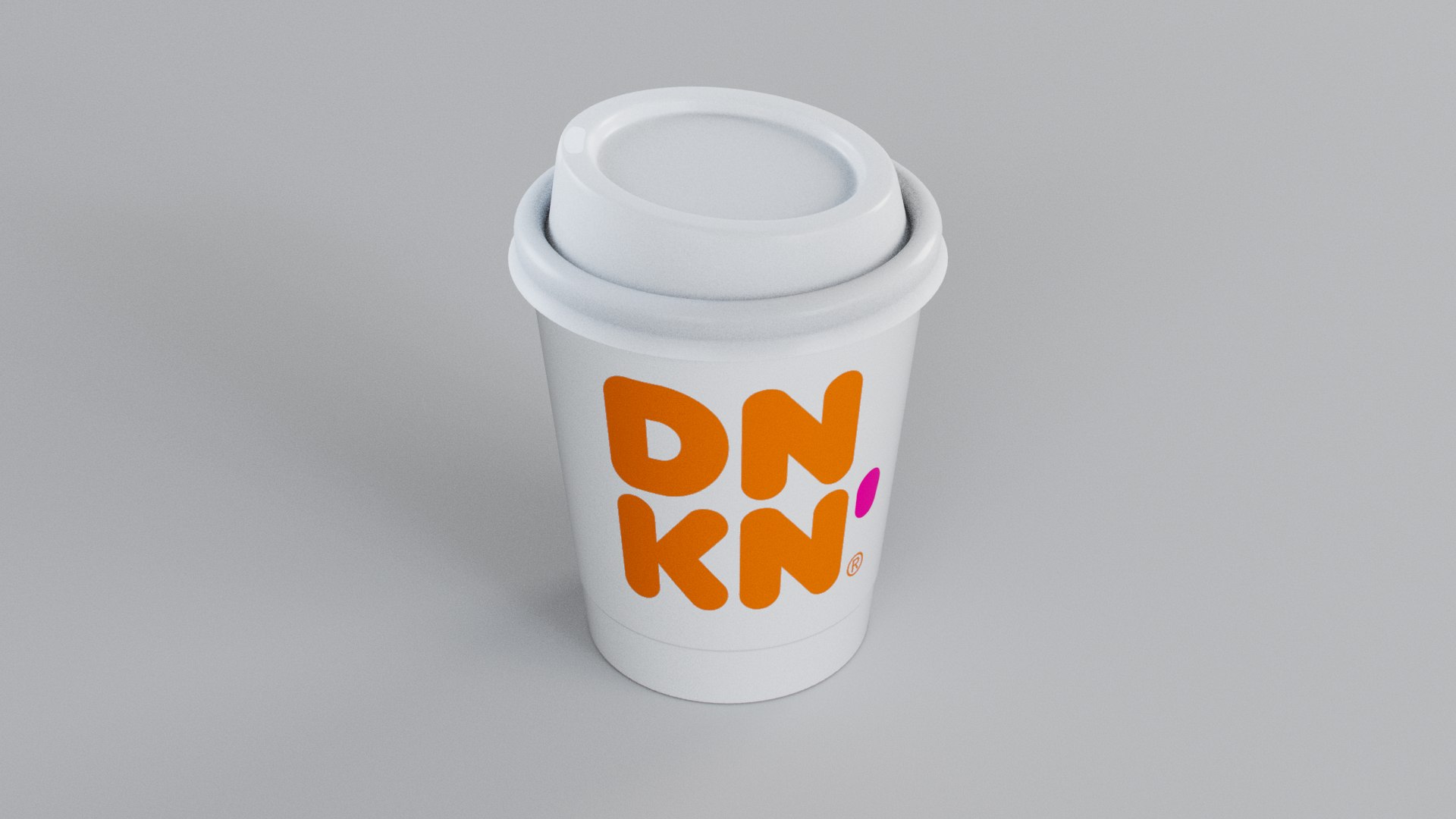 Paper cup dunkin 3D model - TurboSquid 1702226