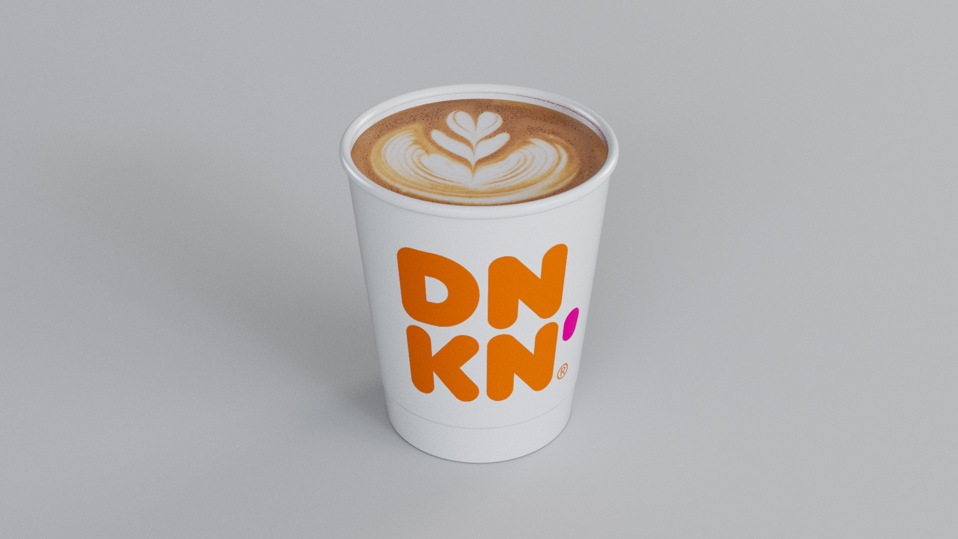 Paper cup dunkin 3D model - TurboSquid 1702226