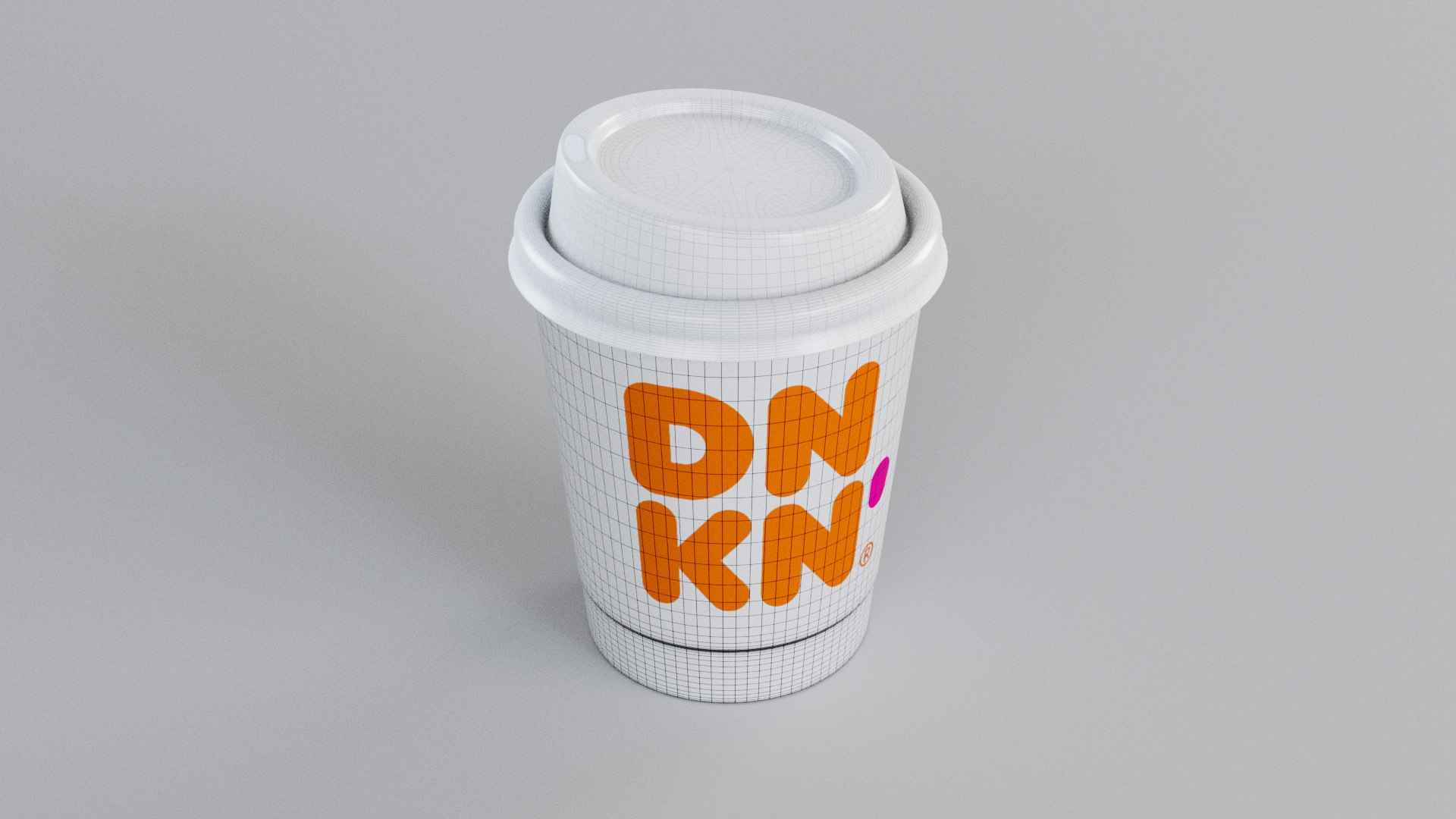 Paper cup dunkin 3D model - TurboSquid 1702226