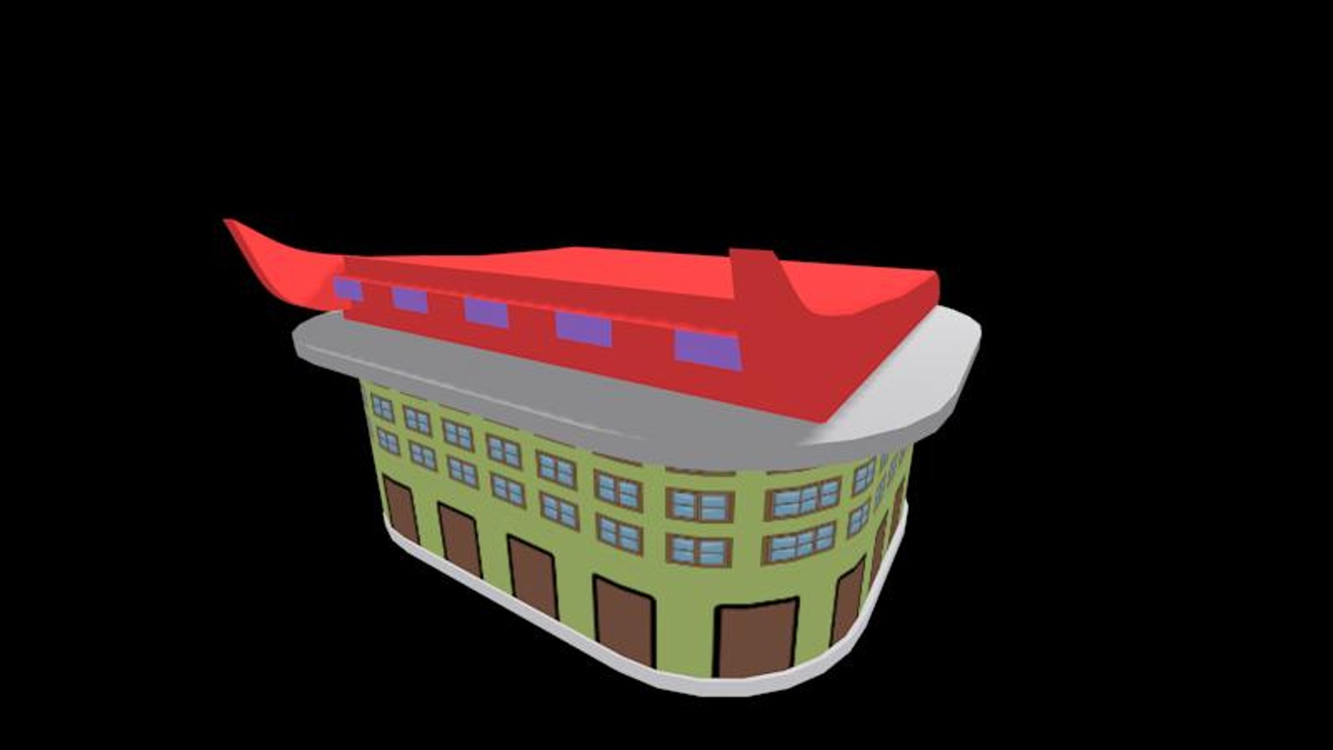 Low Poly Cartoon Hockey Arena 3D Model - TurboSquid 1725928