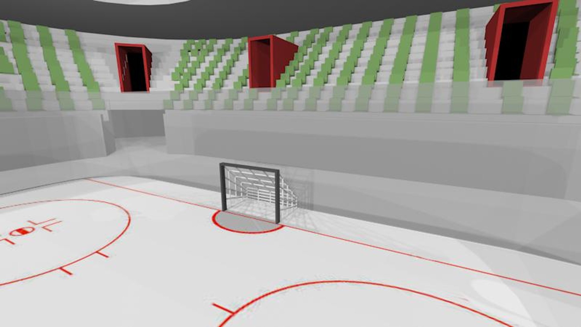 Low Poly Cartoon Hockey Arena 3D Model - TurboSquid 1725928