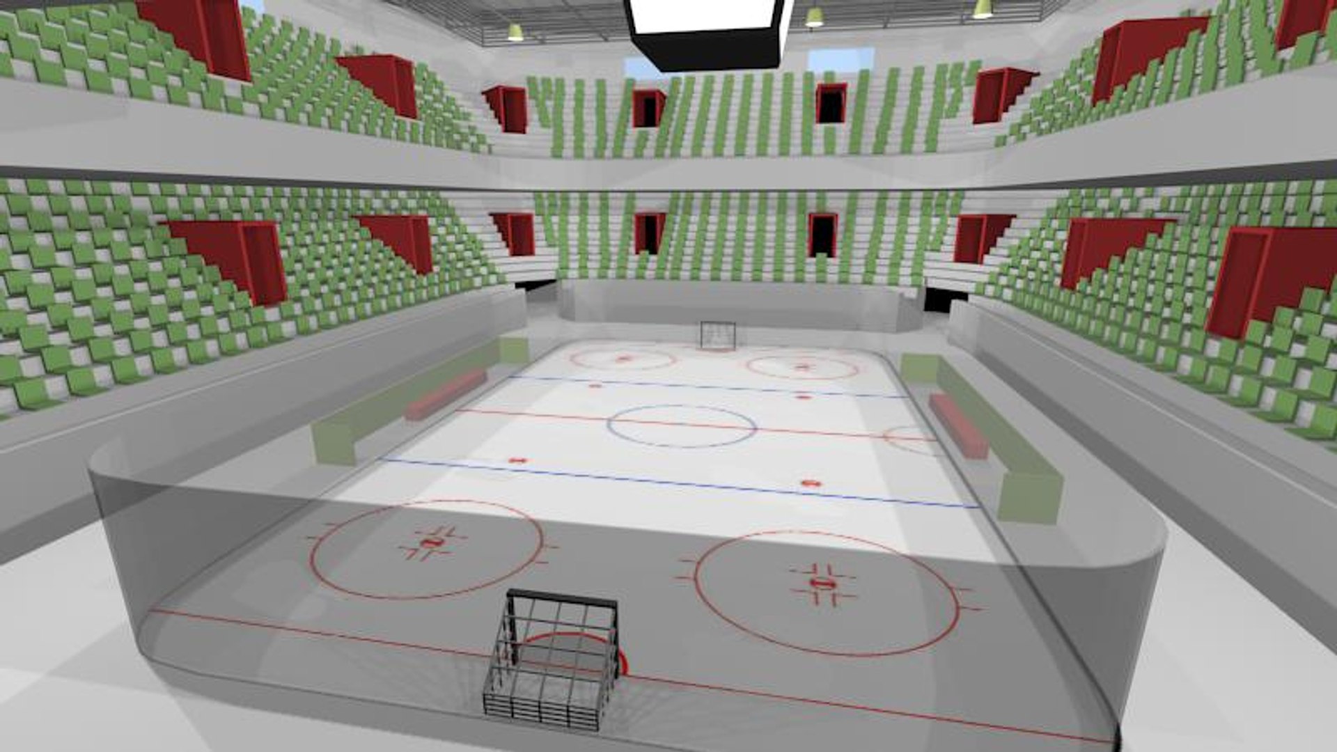 Low Poly Cartoon Hockey Arena 3D Model - TurboSquid 1725928