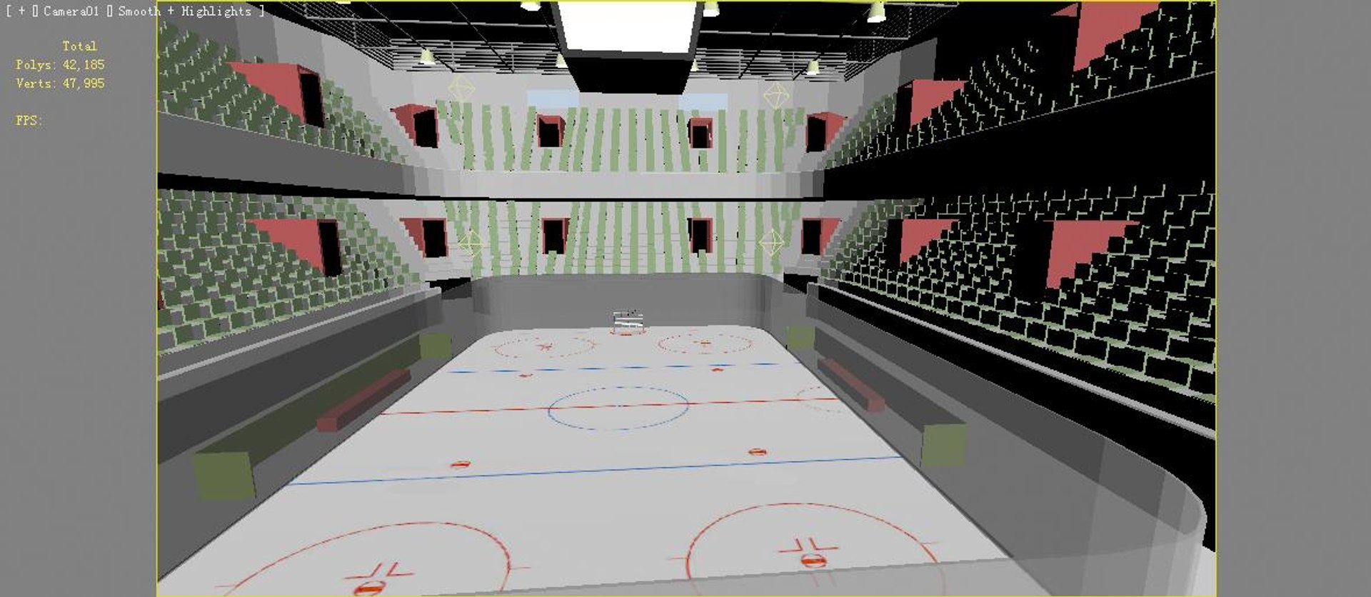 Low Poly Cartoon Hockey Arena 3D Model - TurboSquid 1725928