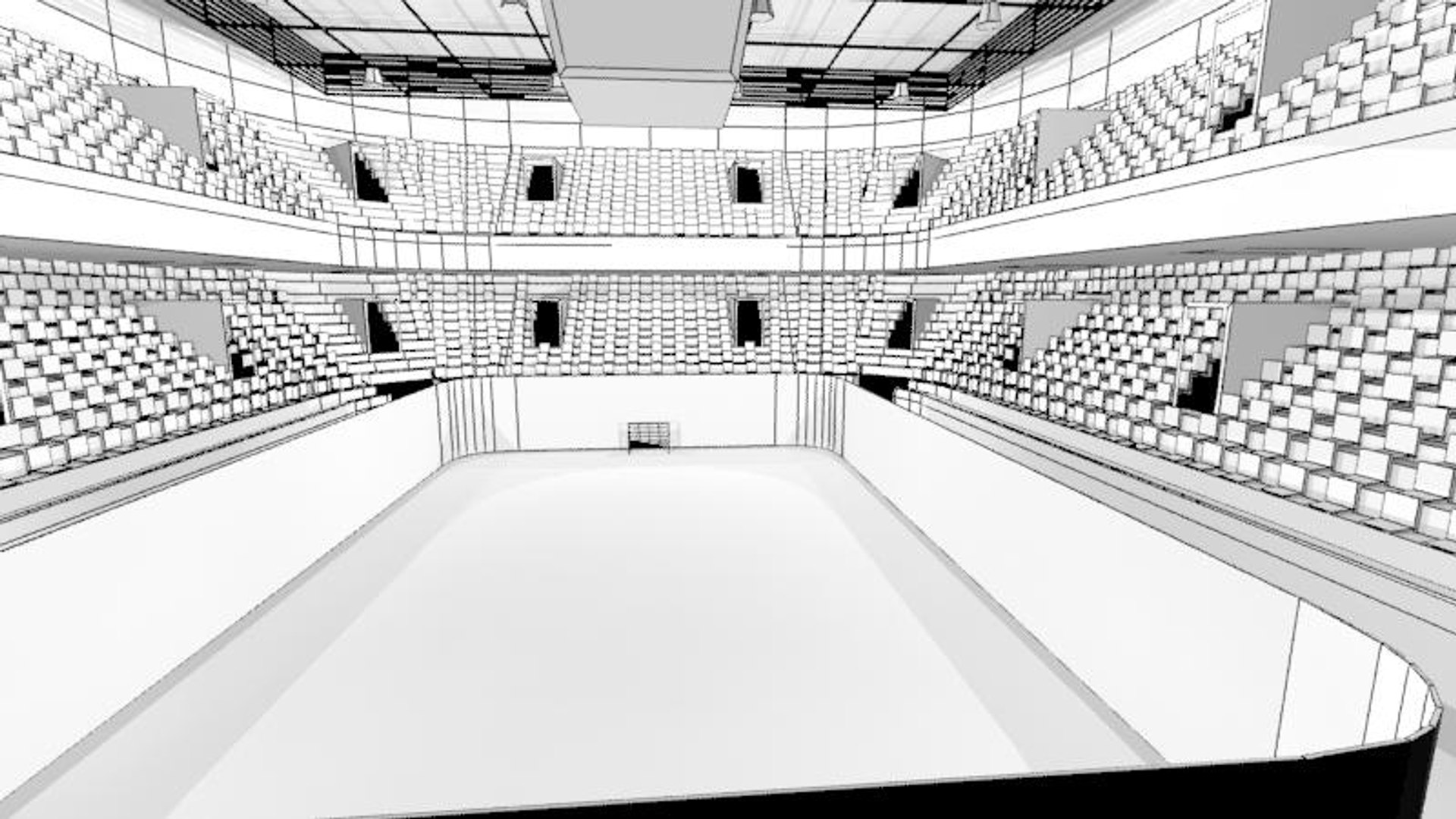 Low Poly Cartoon Hockey Arena 3D Model - TurboSquid 1725928