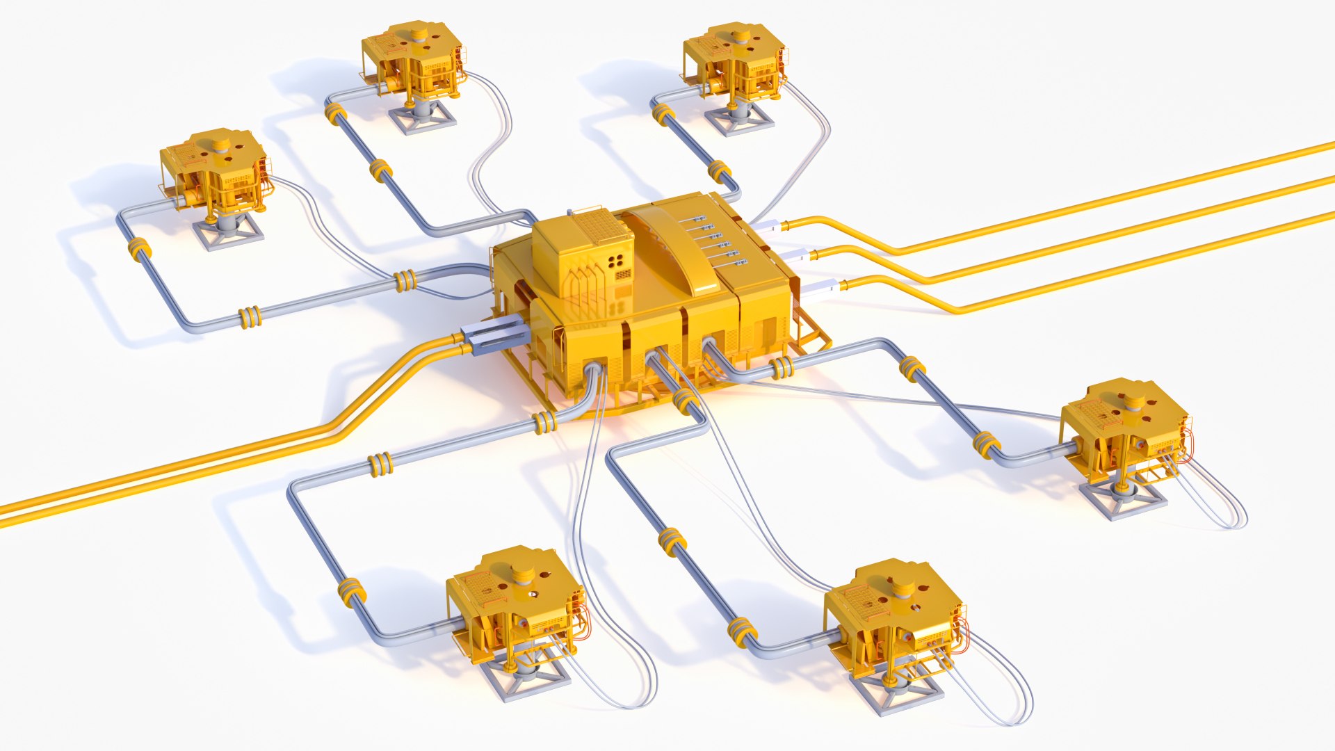 3D Sub Sea System Model - TurboSquid 1974992