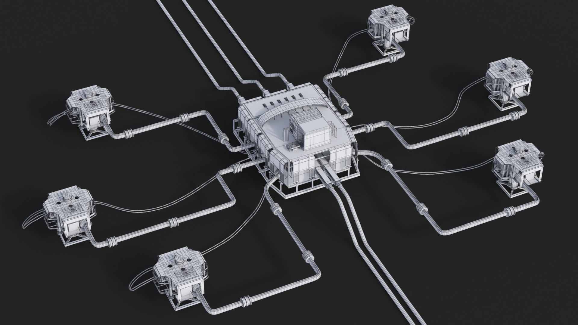 3D Sub Sea System Model - TurboSquid 1974992