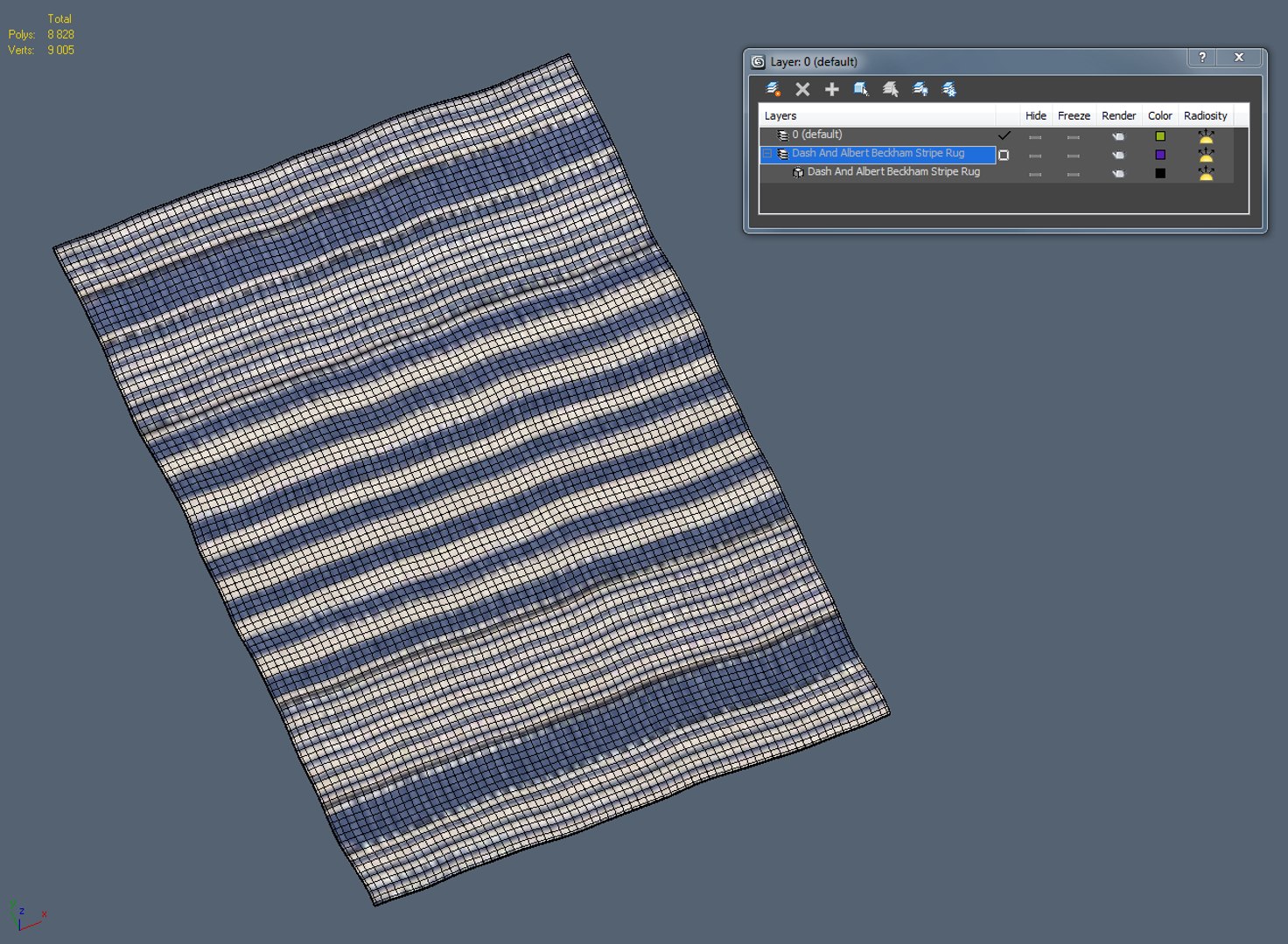 3ds max dash albert beckham stripe