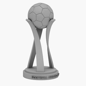 3d football award cup model