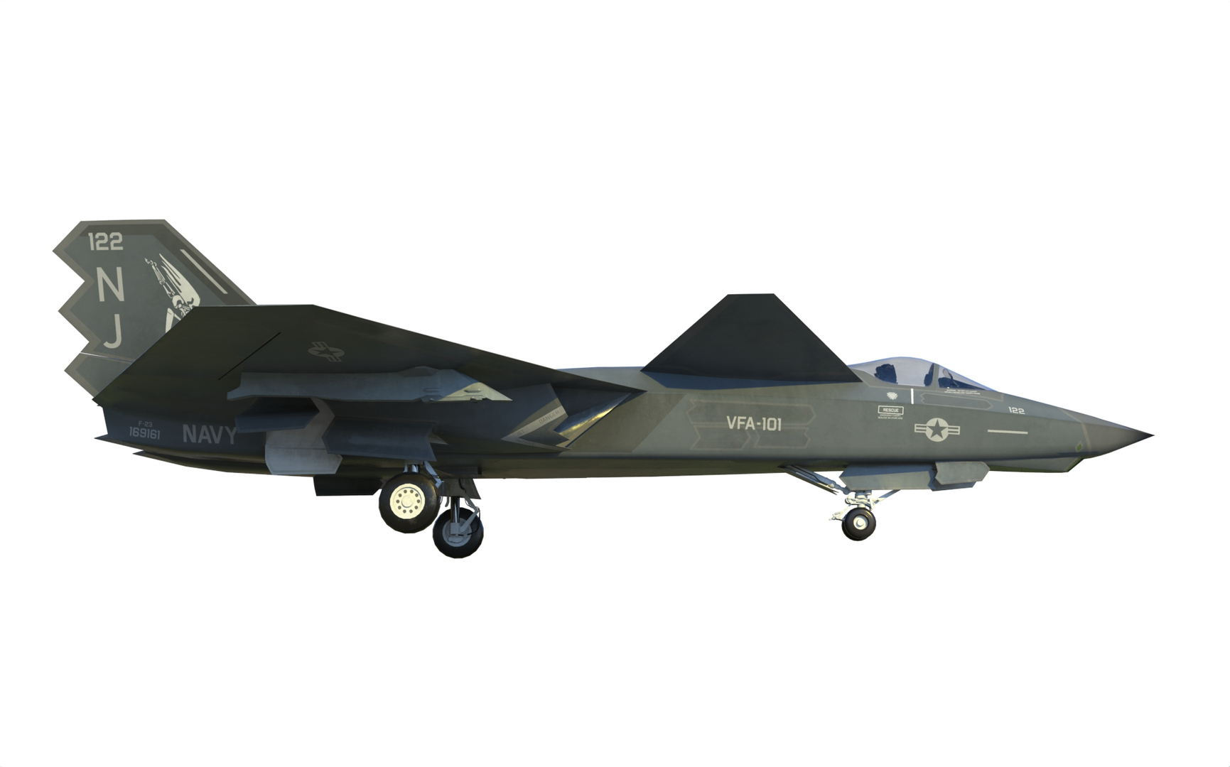modelo 3d YF-23 naval NATF-23 - TurboSquid 1895459